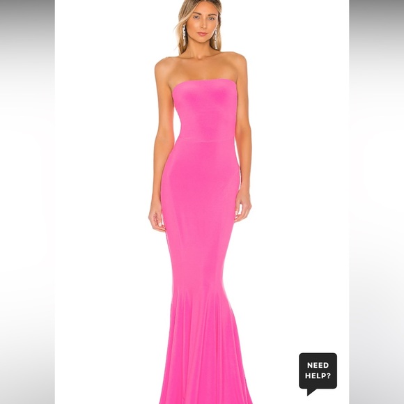Norma Kamali | Dresses | Norma Kamali Pink Fishtail Dressnew With Tags ...